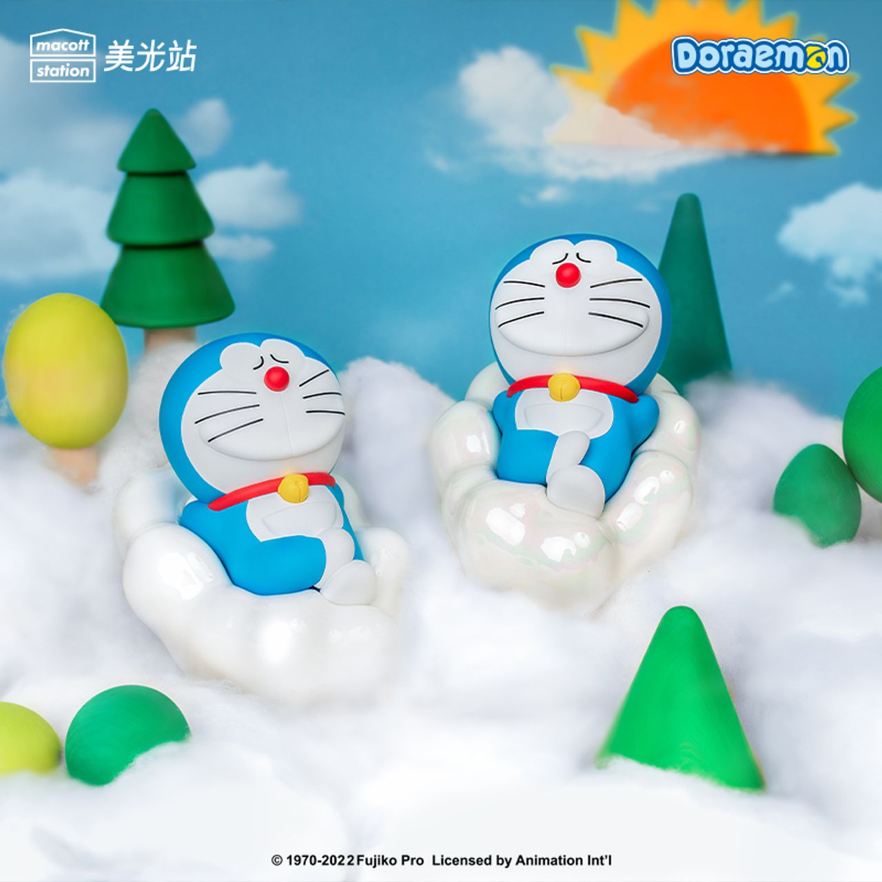Doraemon white ceramic cloud lamp · Macott Station